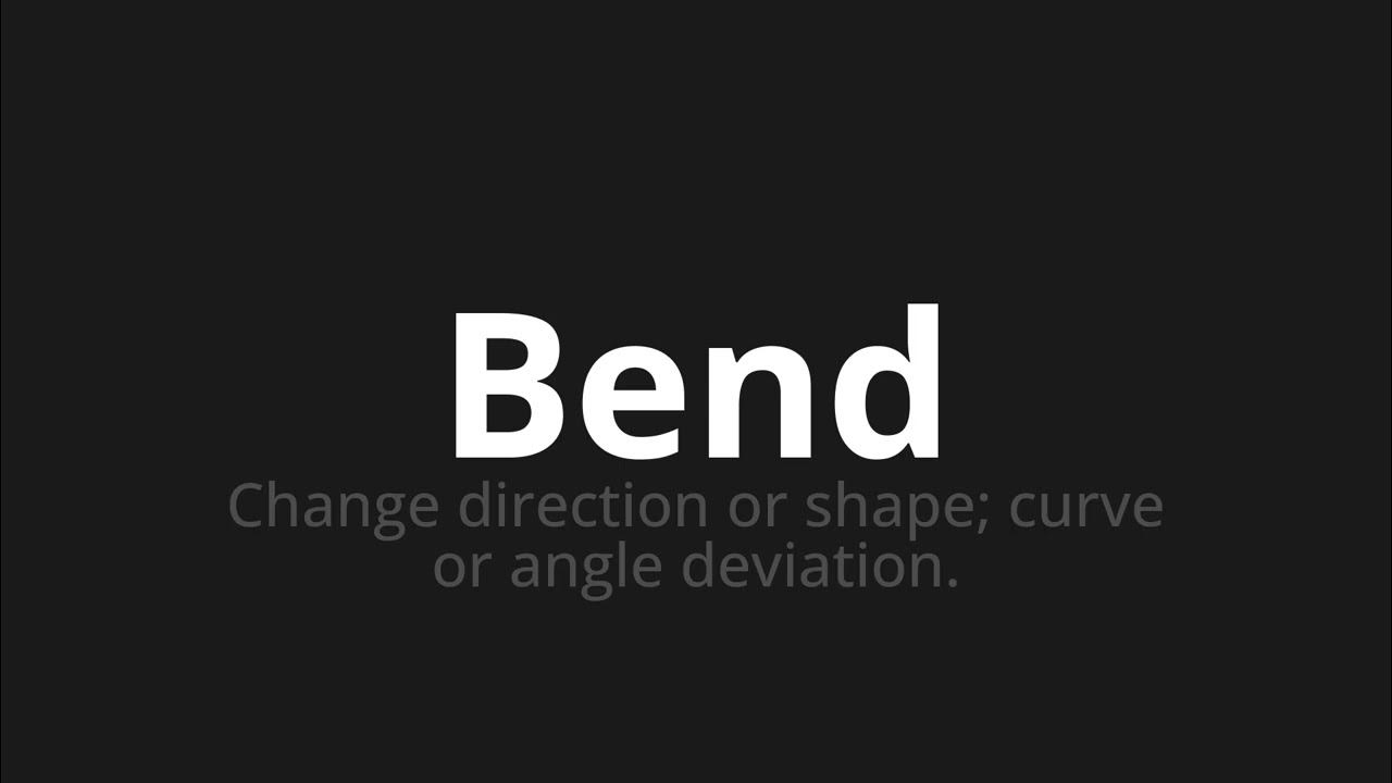 How to pronounce Bend - YouTube