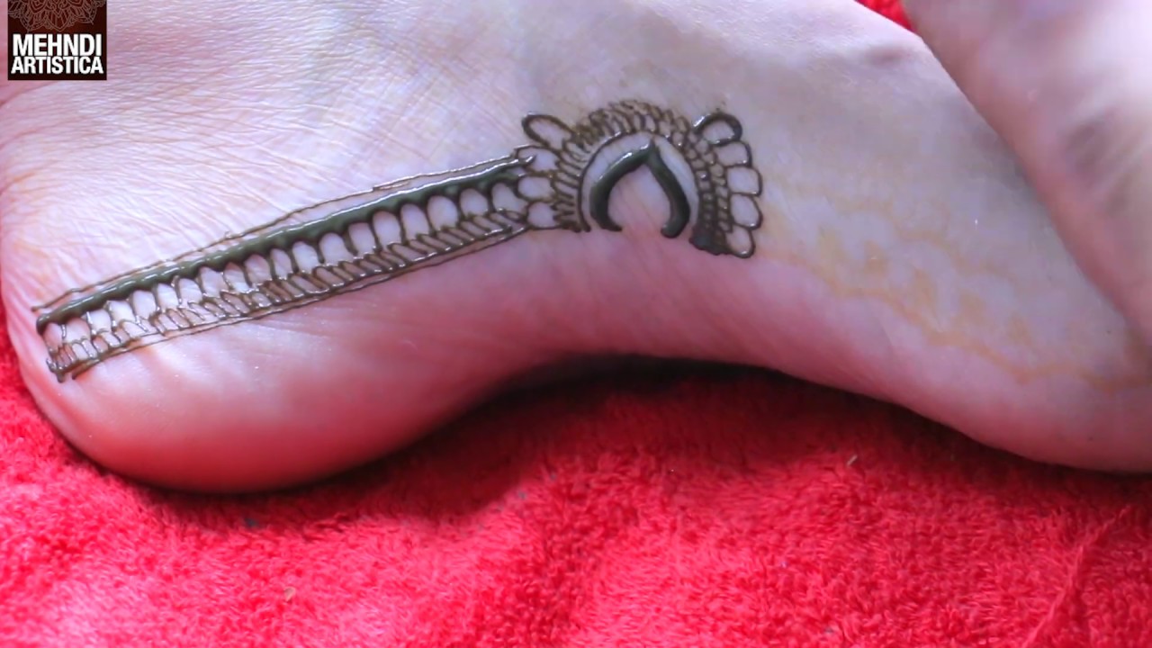 Simple Leg Mehndi Design 2019 | Border Mehndi Design for Teej | Mehndi ...