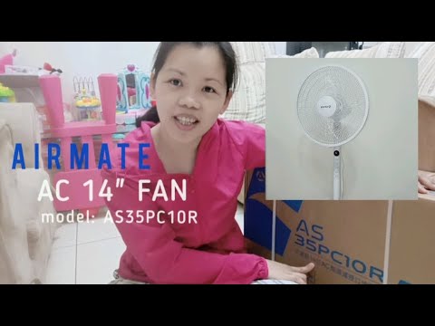 UNBOXING: AIRMATE 14" AC Fan AS35PC10R - YouTube