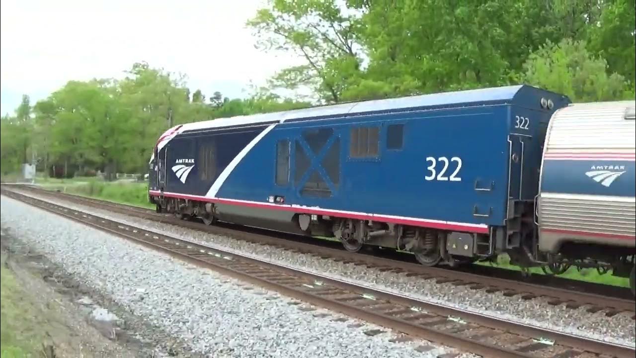 CSX P 089 24 Amtrak 89 The Palmetto by Langford 4-25-24 Seimens Charger series locomotive on ...