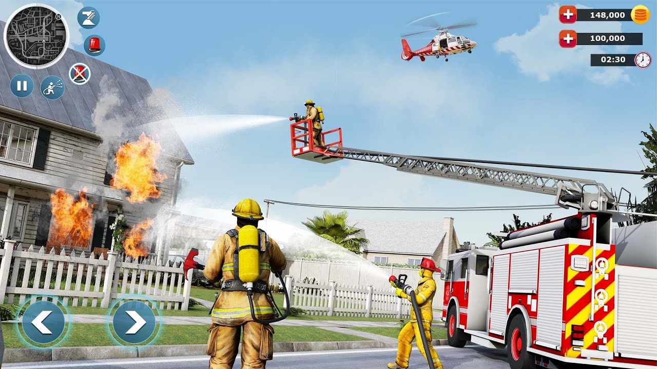Real Simulator Fire Helicopter - Fire Fighting - Android Gameplay - YouTube