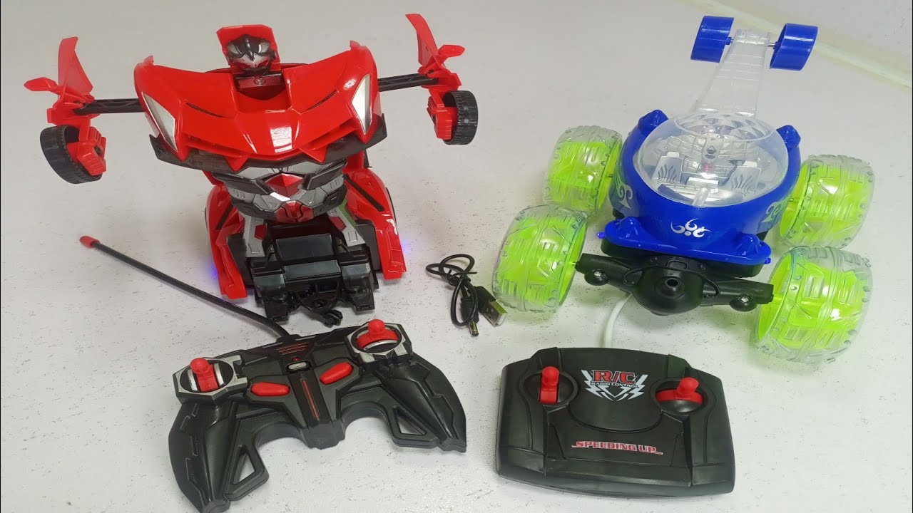 Rc Robot Car & Rc Stunt Car Unboxing (As Toys) - YouTube