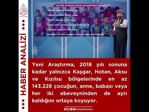 143.228 Uygur Çocuk Ailesinden zorla koparıldı