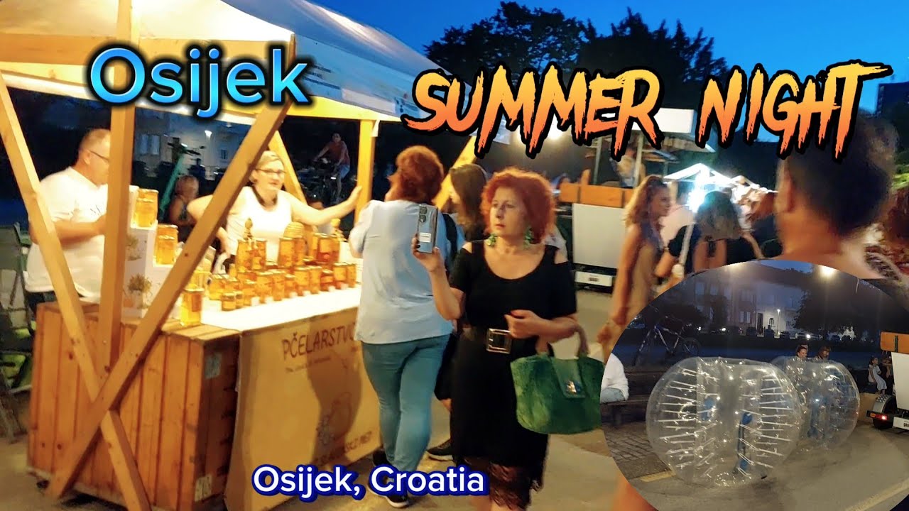 walking summer night / Osijek, Croatia (Europe) #ginn #icah - YouTube