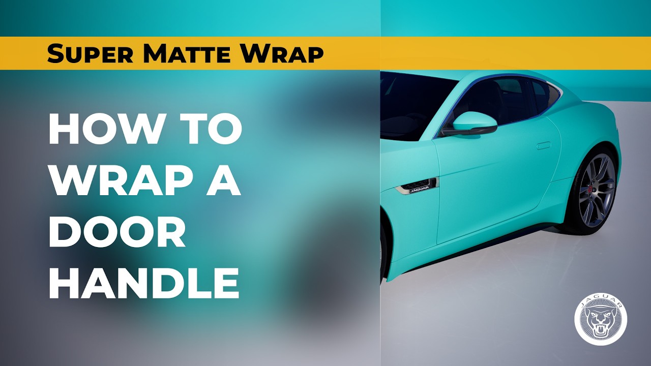 How to Wrap a Door Handle with Super Matte Wrap Color Change Film - YouTube