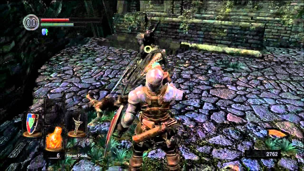 Dark Souls - First Black Knight - Mini Boss - YouTube