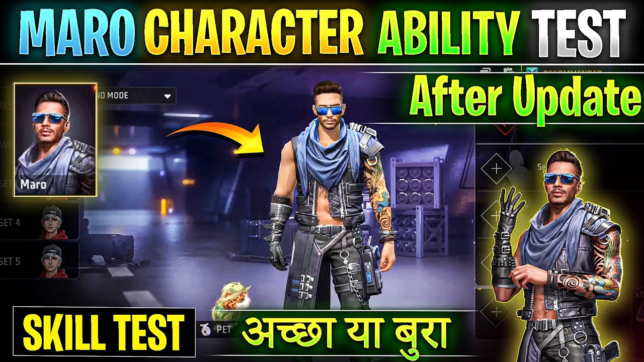 Free Fire Maro Character Ability | Maro character Skill Test After ...
