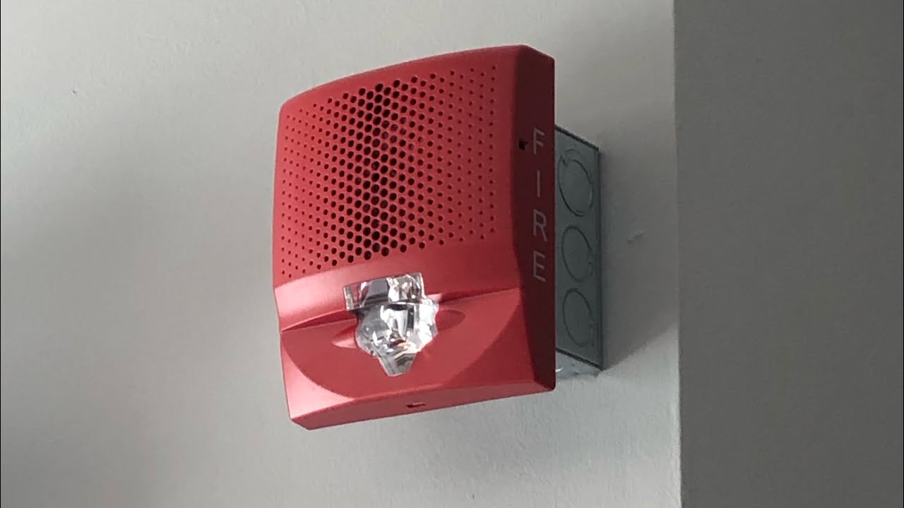 System Test #2 Edwards System with my New EST Genesis LED Speaker ...