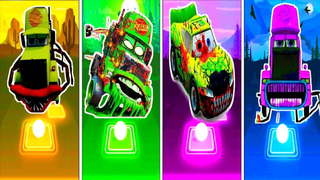 Tow Mater Green Eater 🆚 Tow Mater Eater 🆚 McQueen Green Eater 🆚 Tow ...