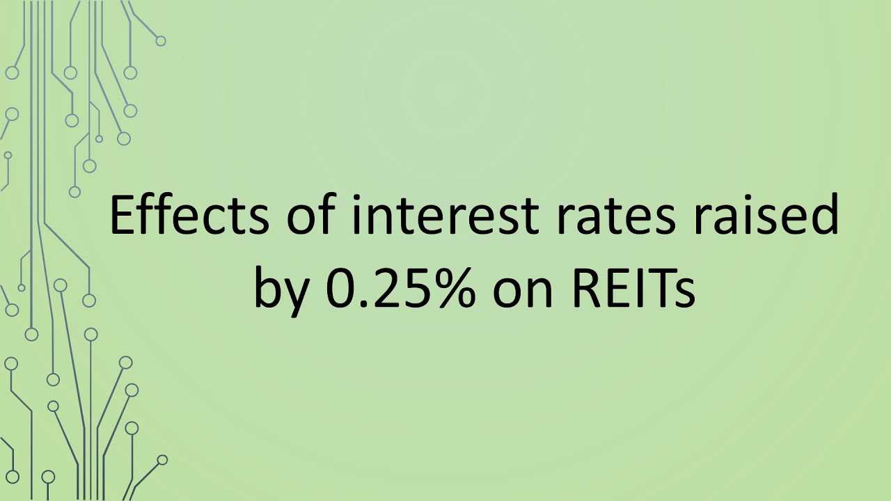 Effects of Rate Hikes of 0.25% on REITs | REITs Investing 2022 (19th ...