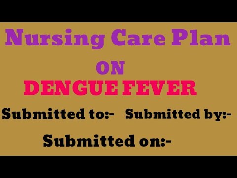 Nursing Care Plan on DENGUE FEVER /NCP on Dengue Fever - YouTube