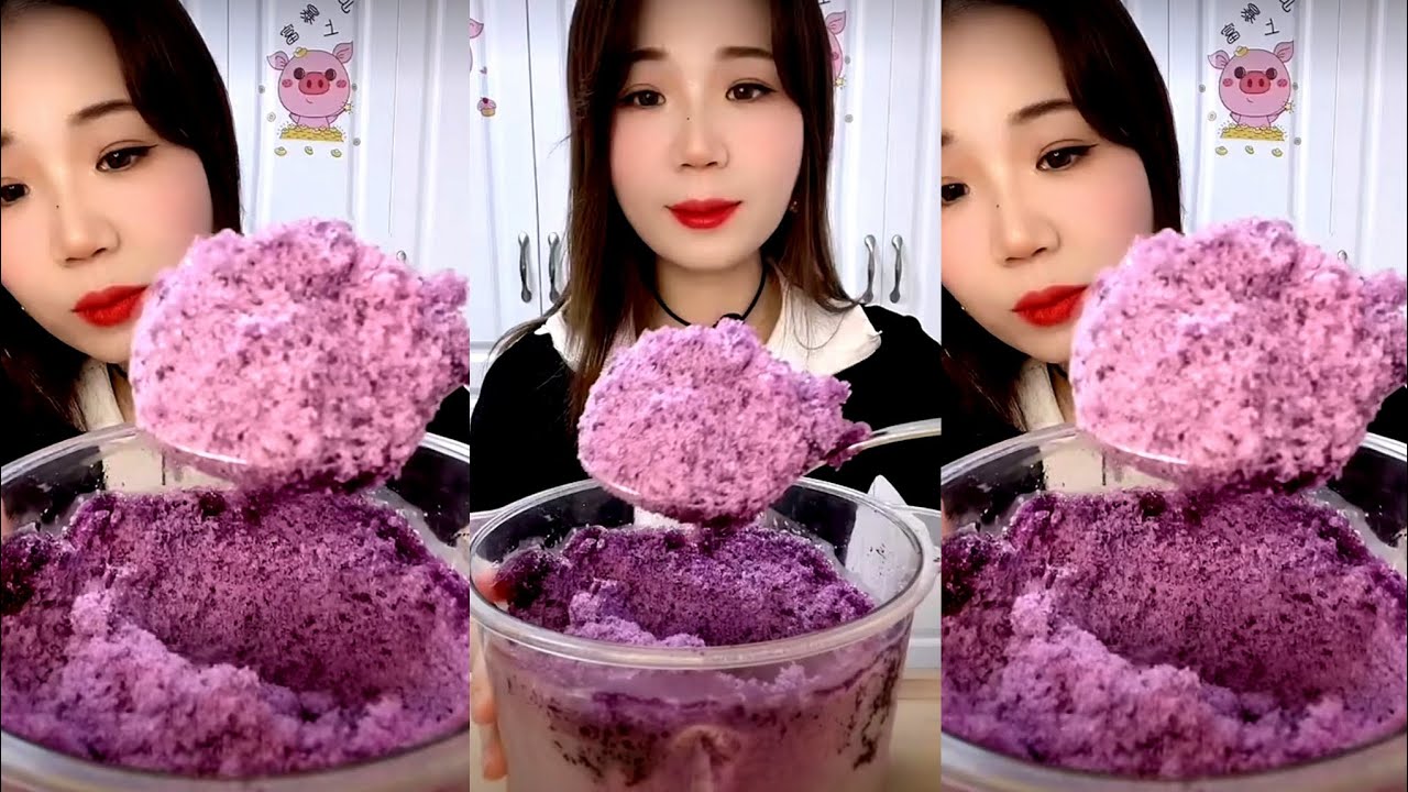 YY BLEND / ASMR SHAVED ICE EATING / ICE EATING - YouTube