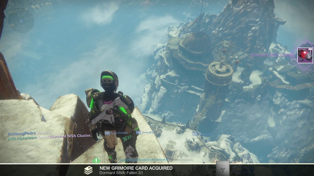 Destiny Rise of Iron Dormant SIVA Cluster Fallen 3.1 location - YouTube