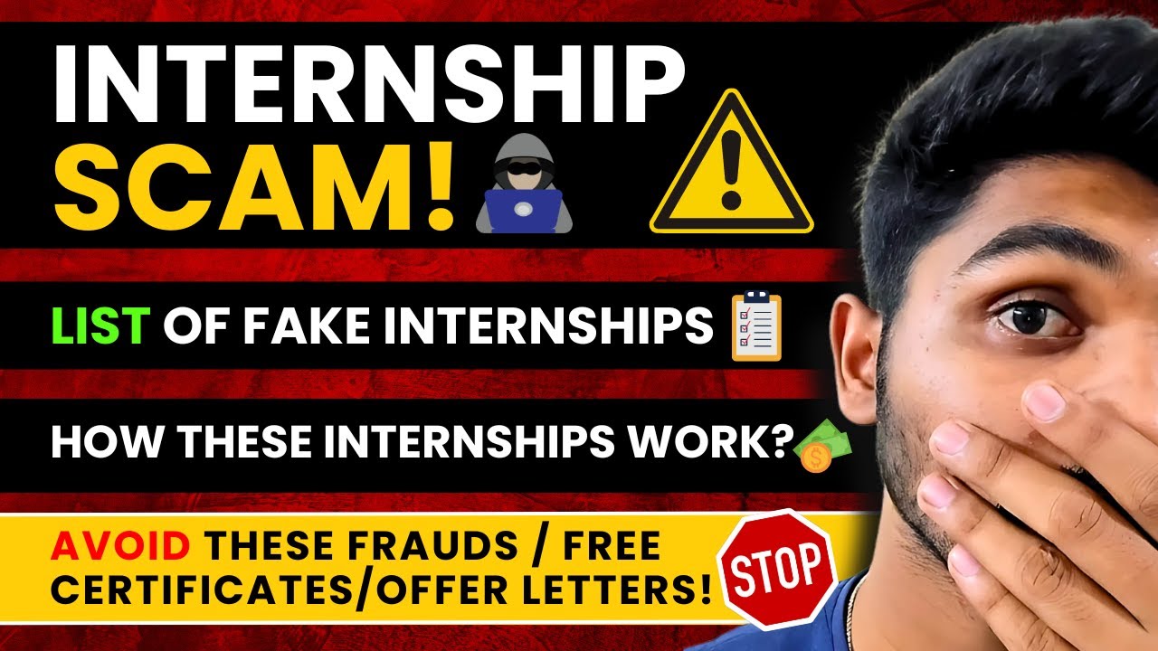 Stop Wasting Time on Fake Internships | Beware of Fake Programs Like ...
