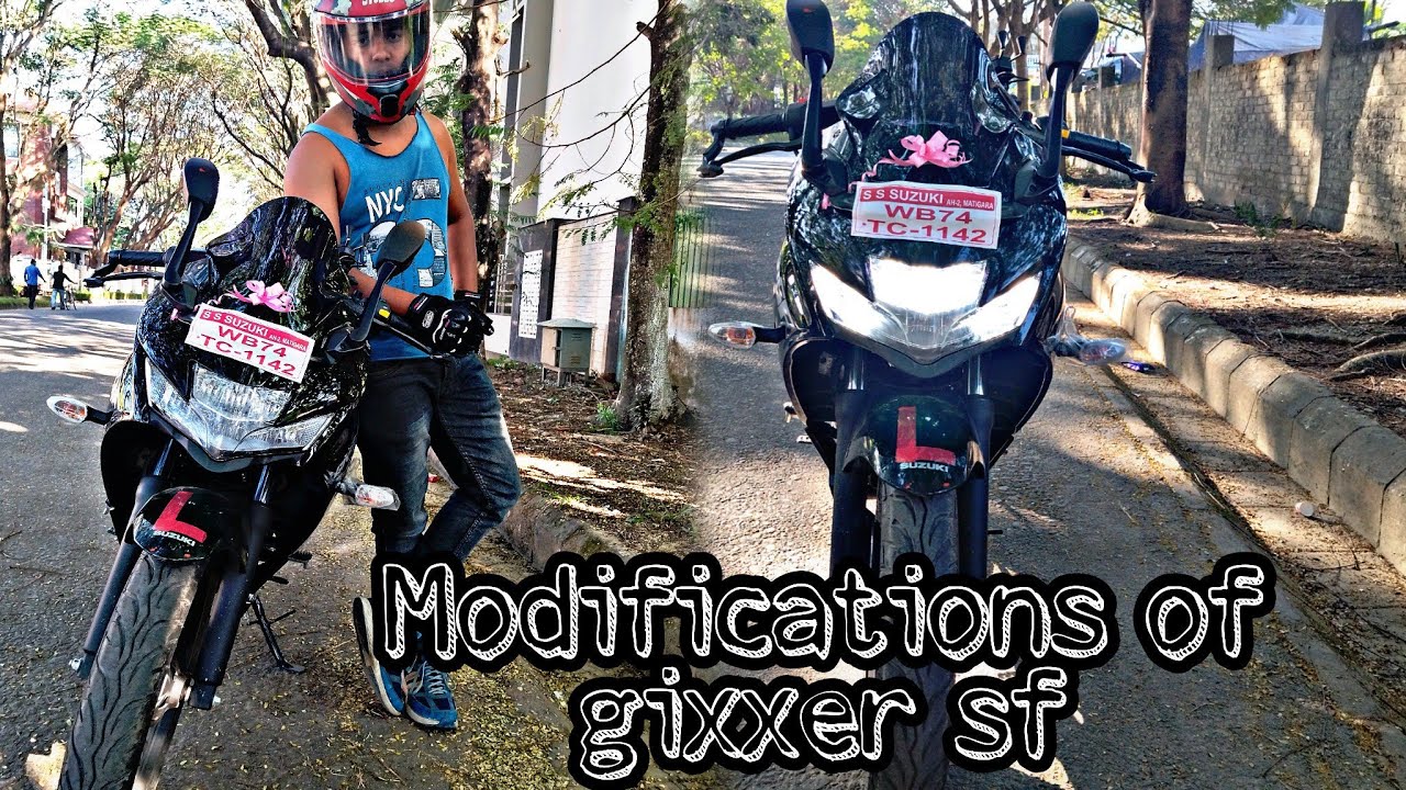 Bike modification of my Gixxer sf 155 Biker no.46 (Pradum) siliguri ...