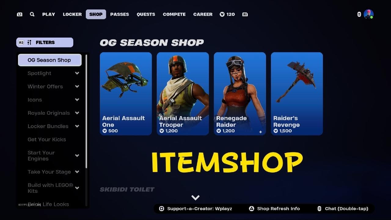 Fortnite Itemshop og shop Renegade Raider and Aerial Assault Trooper ...