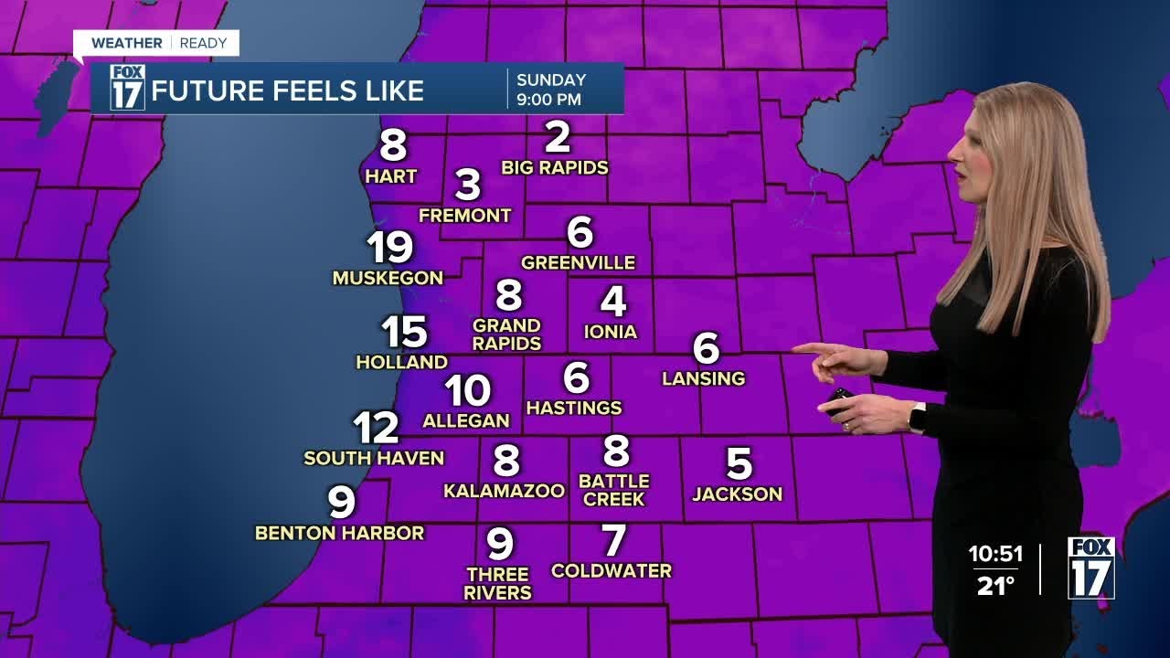 Friday Night Forecast: Cold, breezy with light wintry mix - YouTube