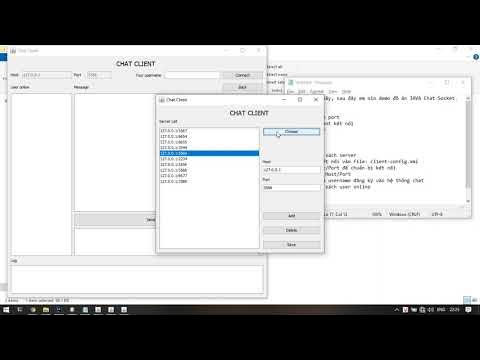 JAVA Socket Chat DEMO - YouTube