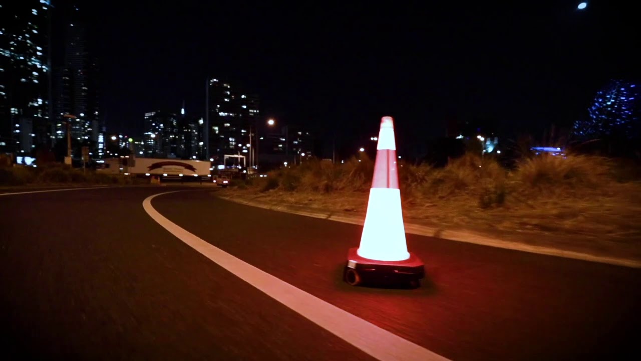 Traffic Cone On Road