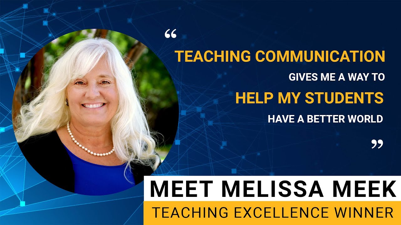 Teaching Excellence with Melissa Meek - YouTube