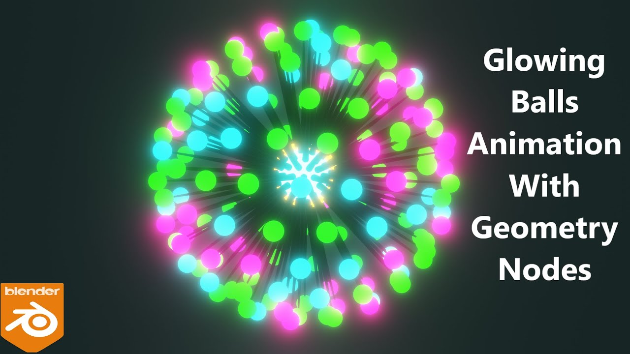 Glowing Balls Animation With Geometry Nodes (Blender Tutorial) - YouTube