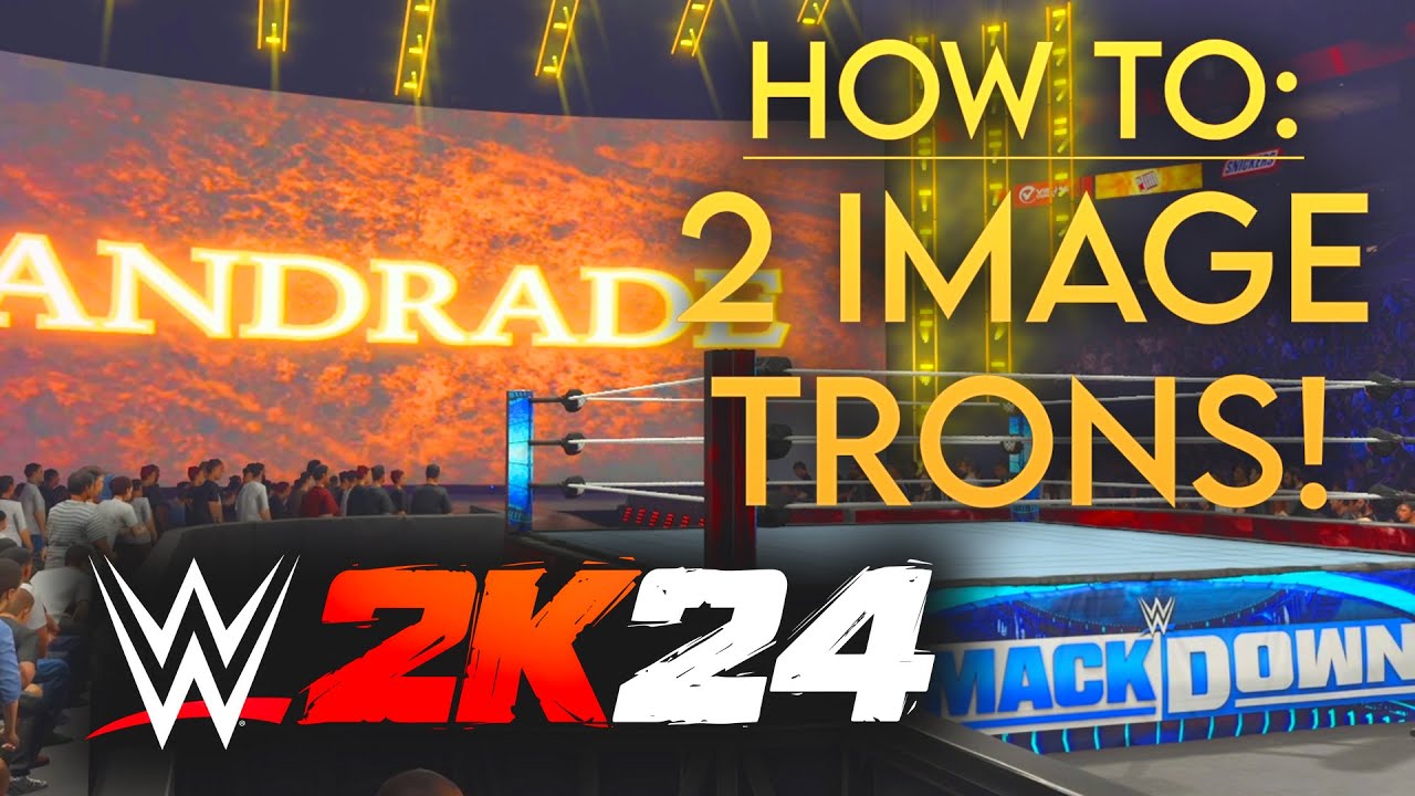 How To CREATE 2 IMAGE TITANTRONS in WWE 2K24! (Free, No Mods, All ...