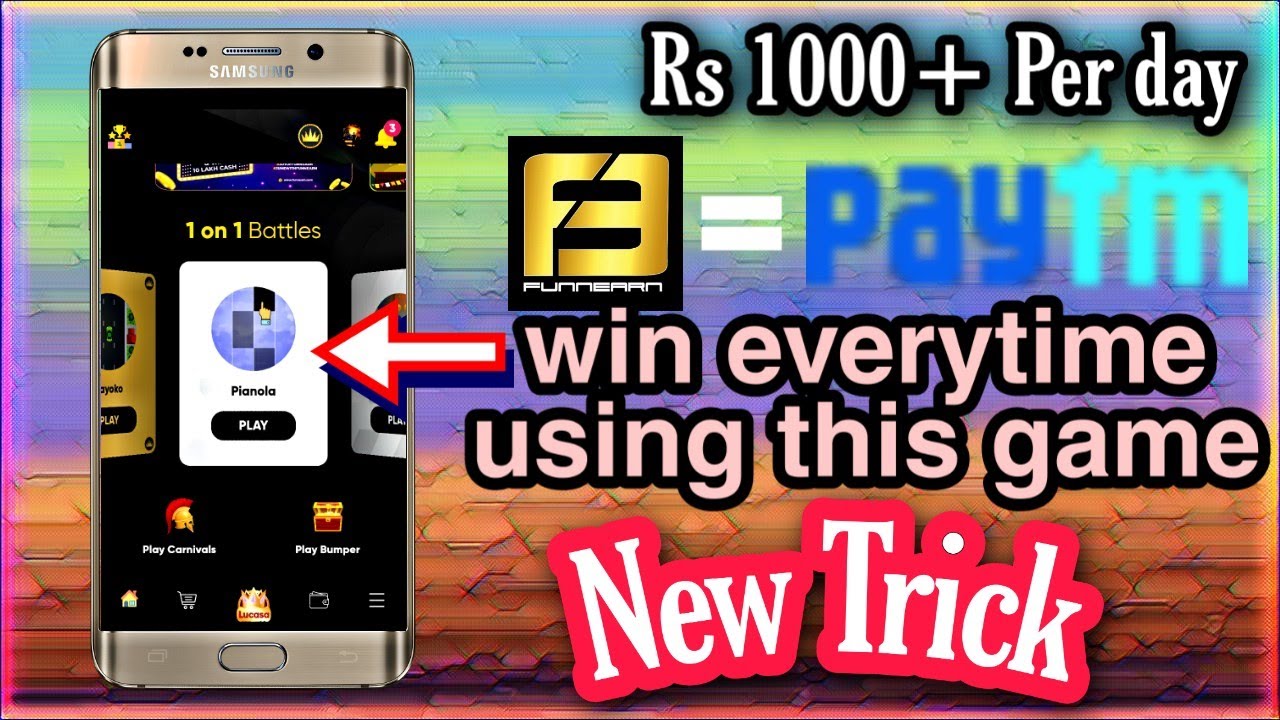Work from home|| New funearn app super trick🔥 to win everytime|| 1000 ...
