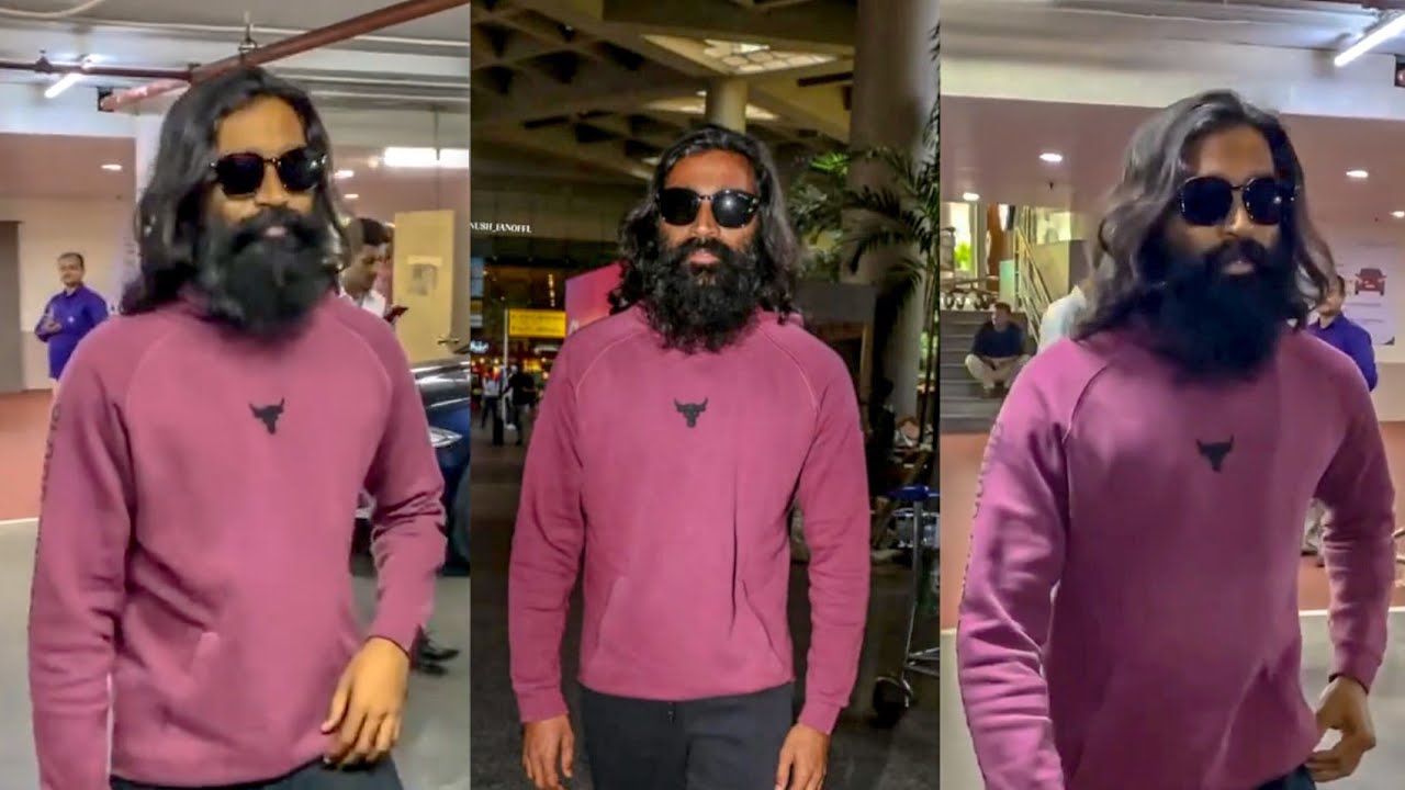 Dhanush With New Look🤯Spotted at Mumbai Airport ️ Miller👀🔥# ...