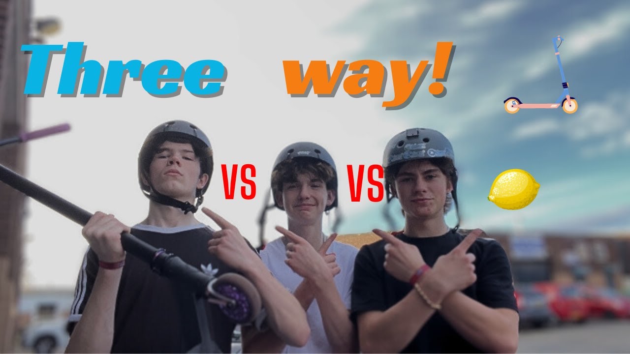 3 WAY GAME OF SCOOT AT JUST RAMPS! - YouTube