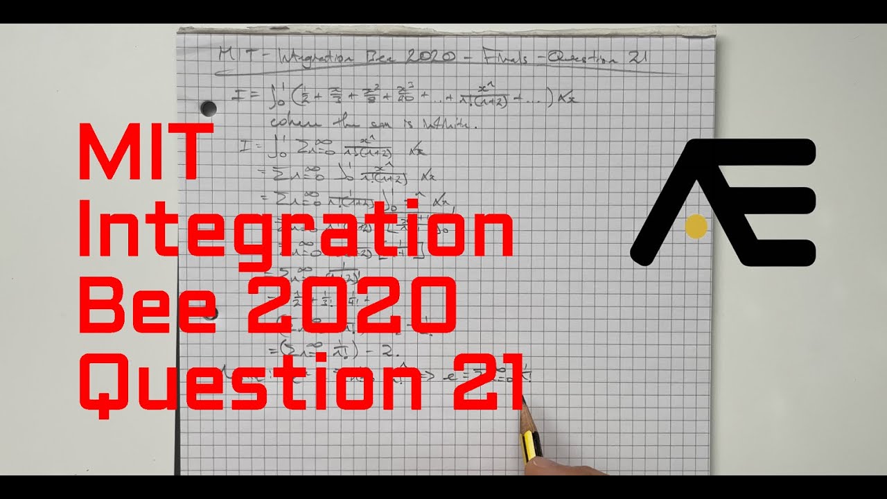 MIT - Integration Bee 2020 - Final Round - Question 21 - YouTube