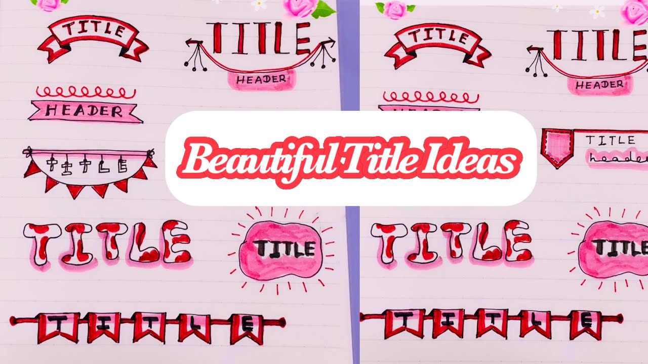 Easy and Creative Title ideas - YouTube