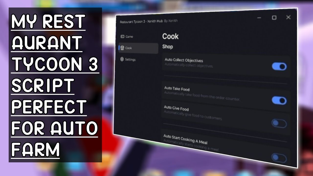 🍽️ My Restaurant Tycoon 3 Script - Xenith Hub | Direct Link (Roblox ...