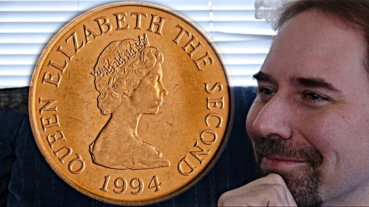 Jersey 1 penny 1994 coin - YouTube