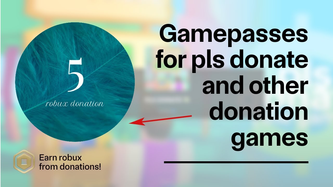 How to create gamepasses for pls donate and more donation games - YouTube