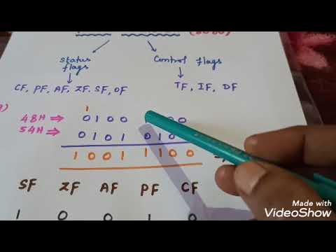 8086 Flag Register with example - YouTube