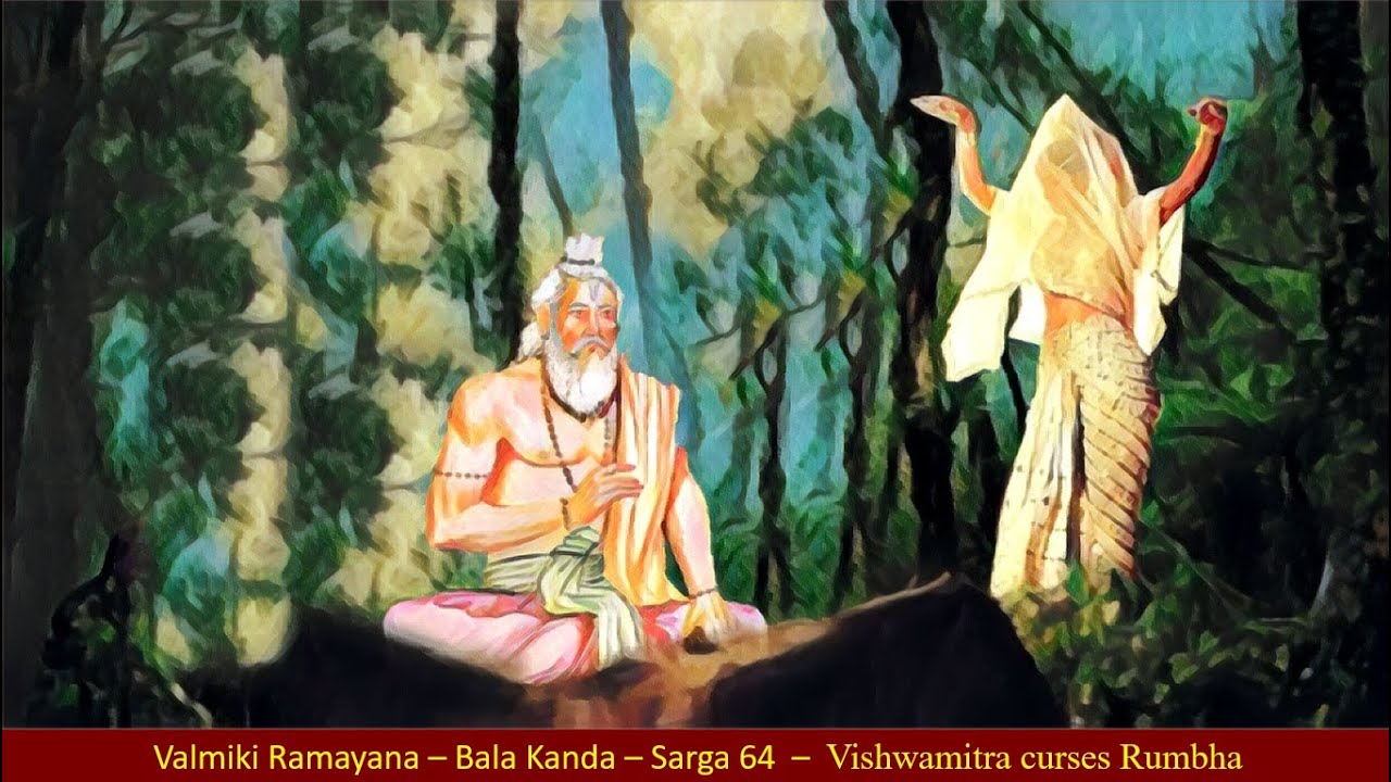 Valmiki Ramayana – Bala Kanda – Sarga 64 – Vishwamitra curses Rambha ...