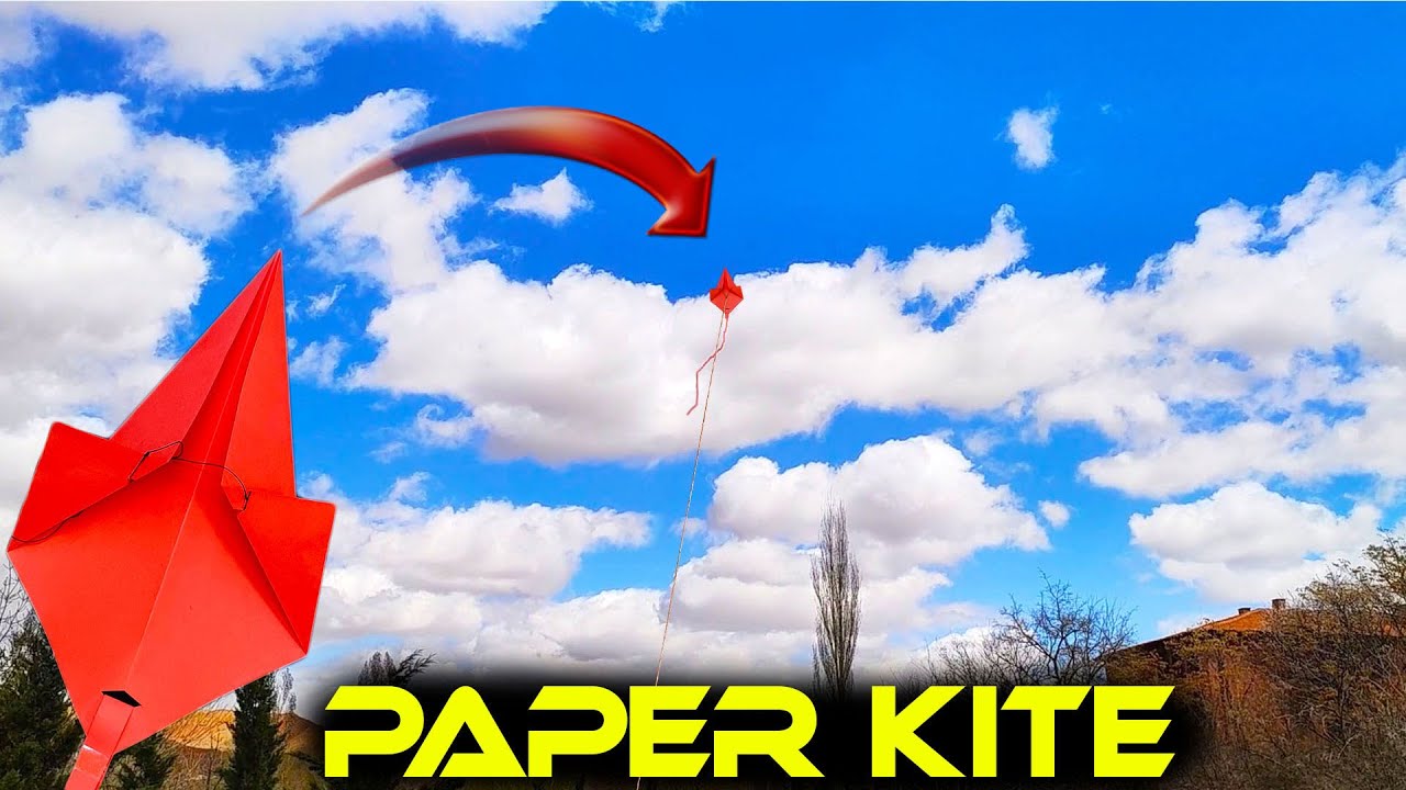 PAPER KITE - A4 size flying paper kite - How To Make Paper Kite - YouTube