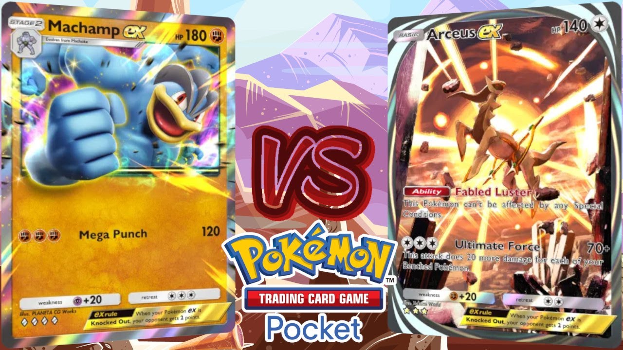 Machamp ex VS Fire Arceus ex - YouTube