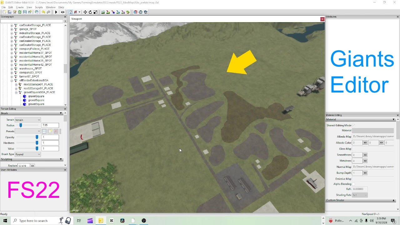 Giants Editor | Major Field Painting And Sculpting The Ground | FS22 ...