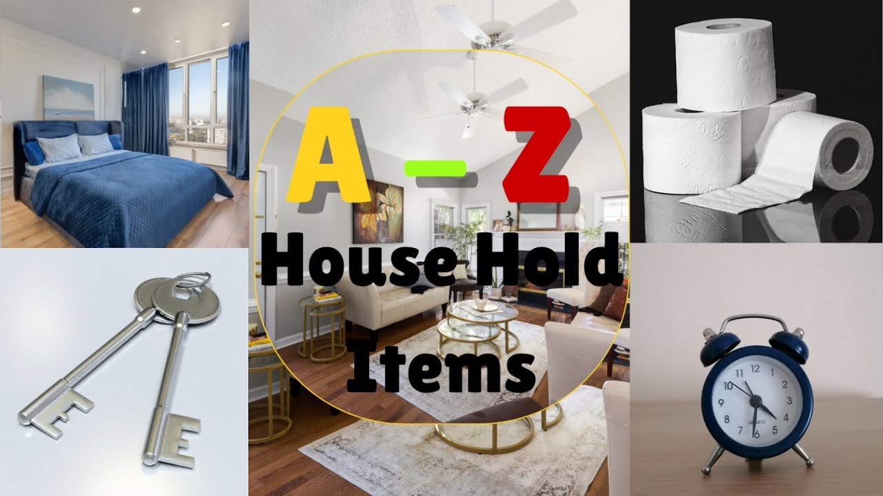 A to Z Household Items for Kids | Learn Everyday Things at Home ...