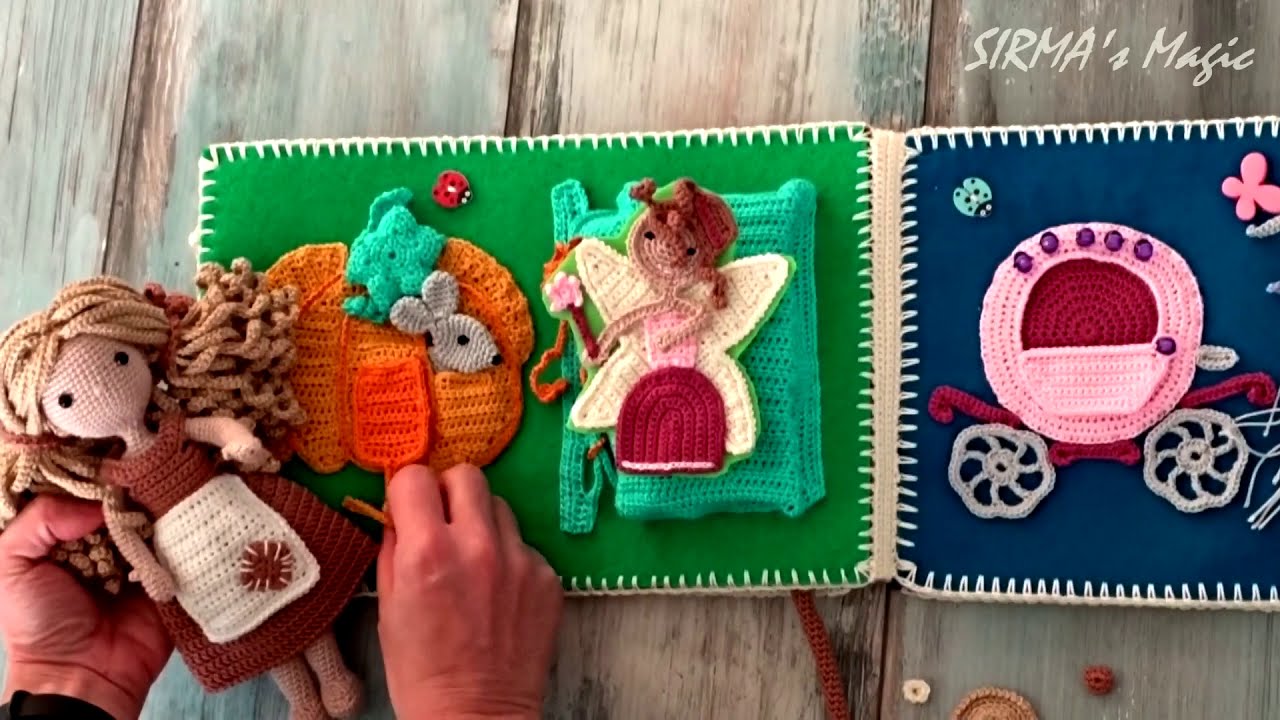 Cinderella Quiet Book (Busy Story Book and doll Cinderella) - YouTube