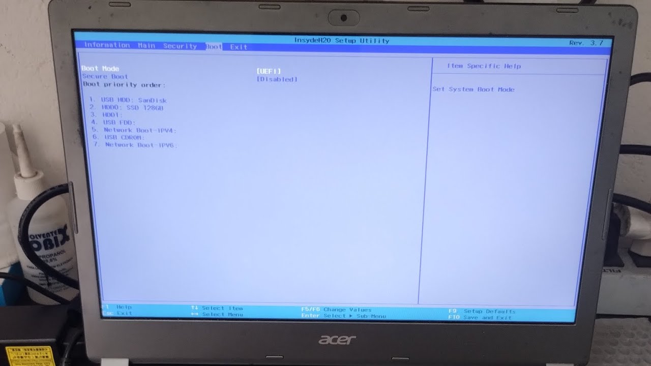 Como desativar o Secure Boot do notebook Acer ATUALIZADO - YouTube