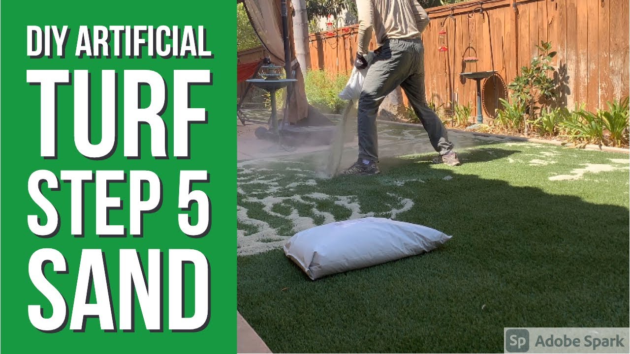 ⑤ How to Install Artificial Grass DIY - Sand - YouTube