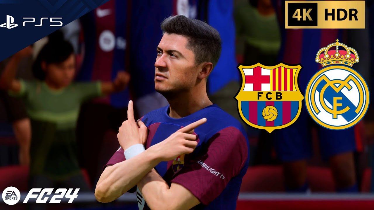 FC 24 - Barcelona vs Real Madrid - Pre-Season 2024 | PS5™ [4K60] - YouTube