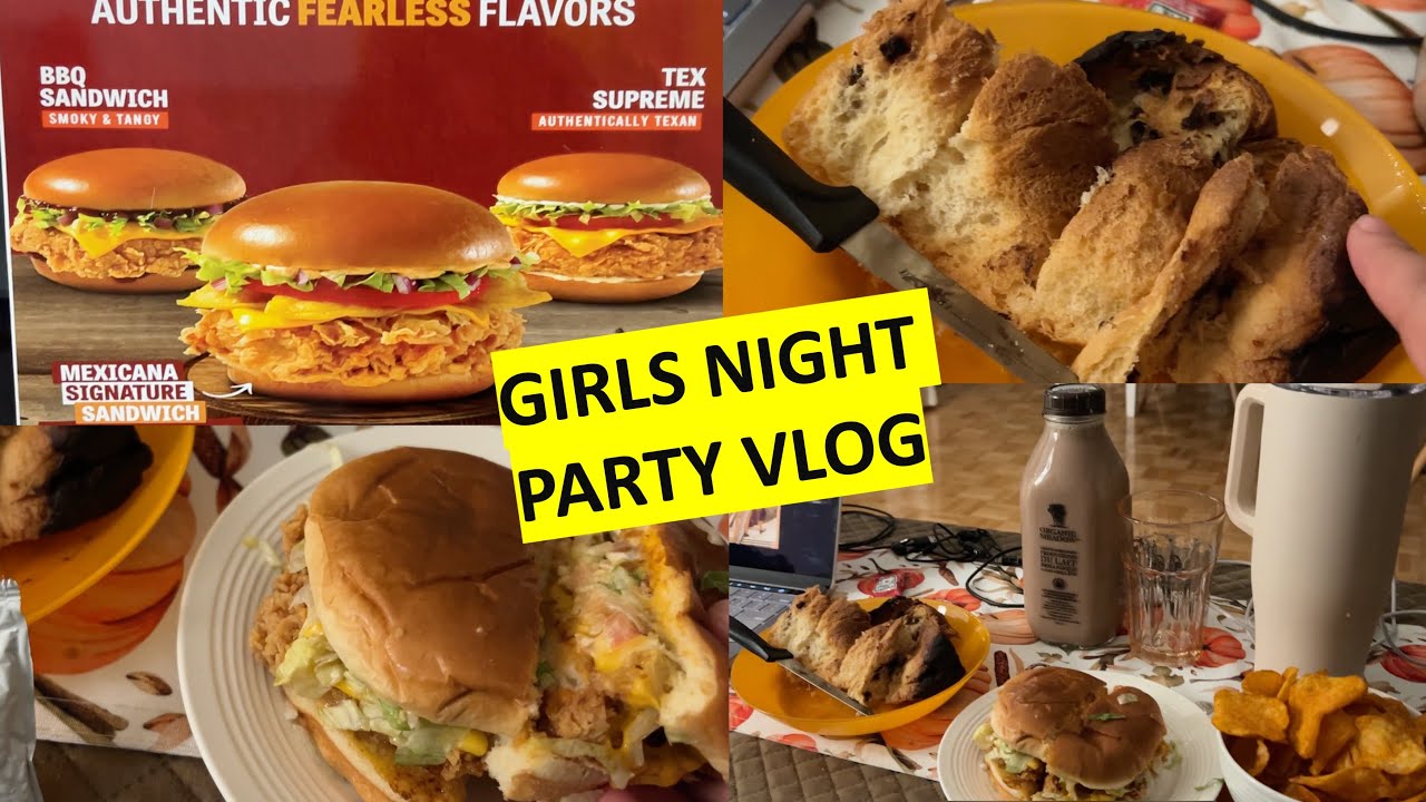 Burgers & Girls Night Party! 🍔 #biteIntofun #girlsnightout # ...