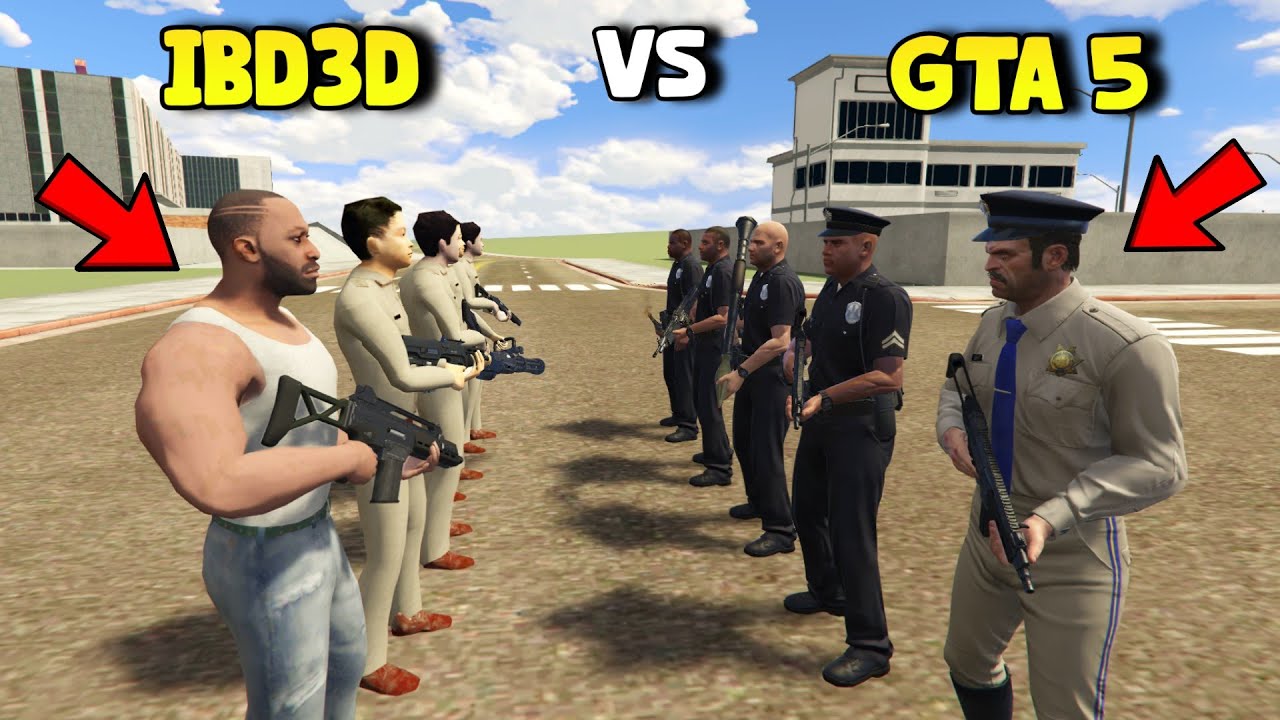 IBD3D Police vs GTA 5 Police The Biggest Battle In Indian Bike Driving ...