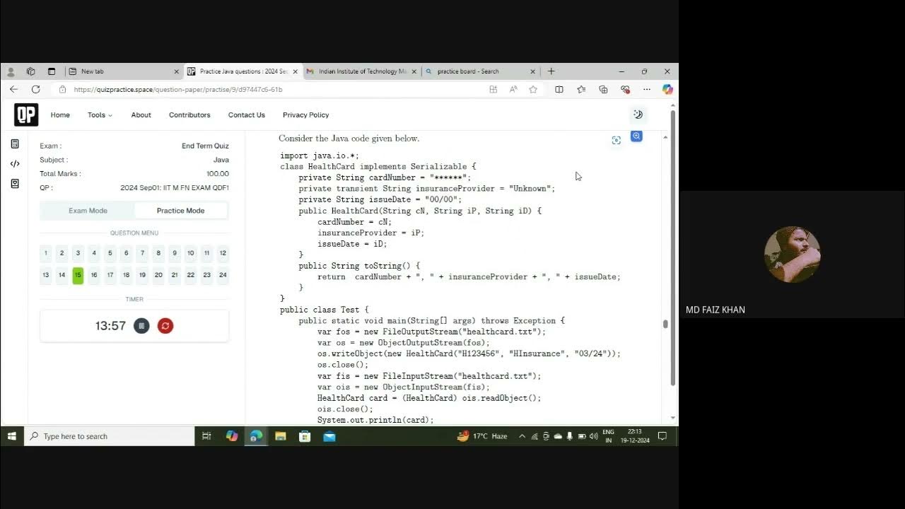 Java End Term revision session - YouTube
