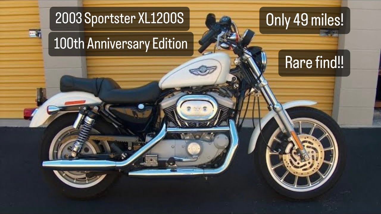 2003 Sportster XL1200S 100th Anniversary Edition - 49 miles! Rare Find! #sportster # ...