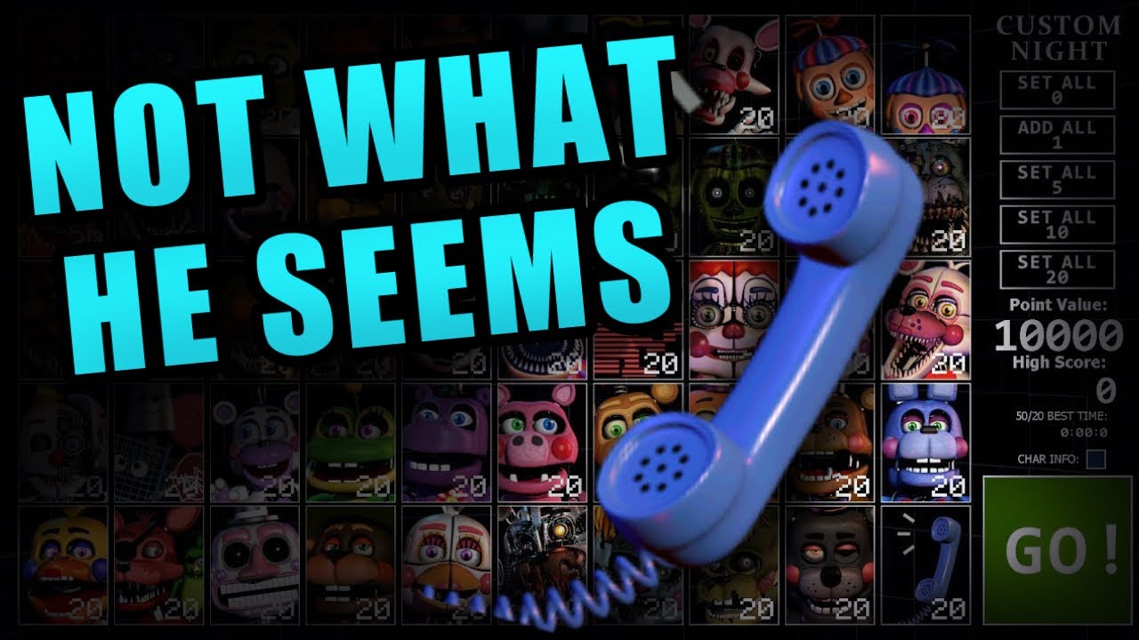 FNAF THEORY - Why is PHONE GUY in ULTIMATE CUSTOM NIGHT (FNAF 1 and ...