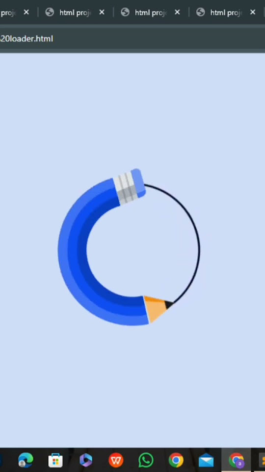 Pencil Pre Loader Using Html Css Javascript Coding Programming Computerscience Youtube